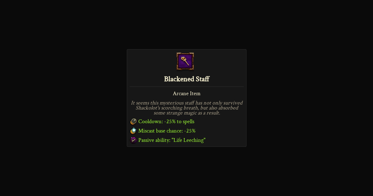 Blackened Staff | TWDB