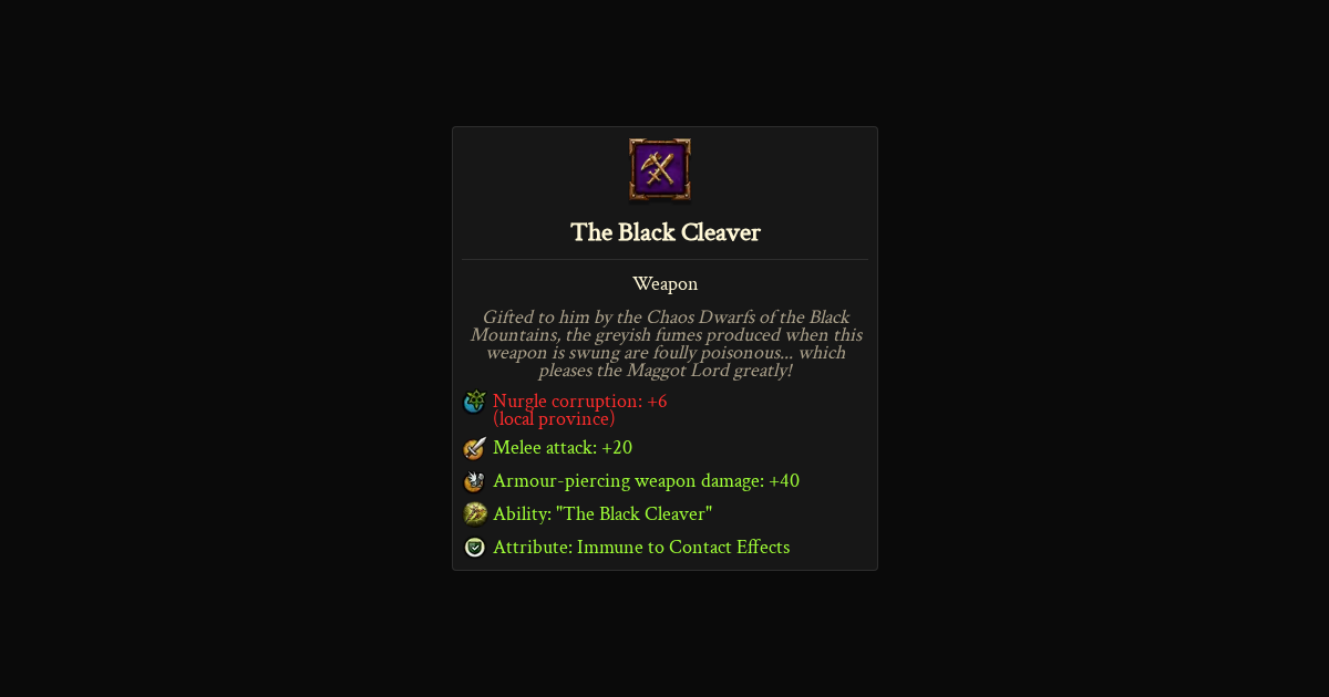 The Black Cleaver | TWDB