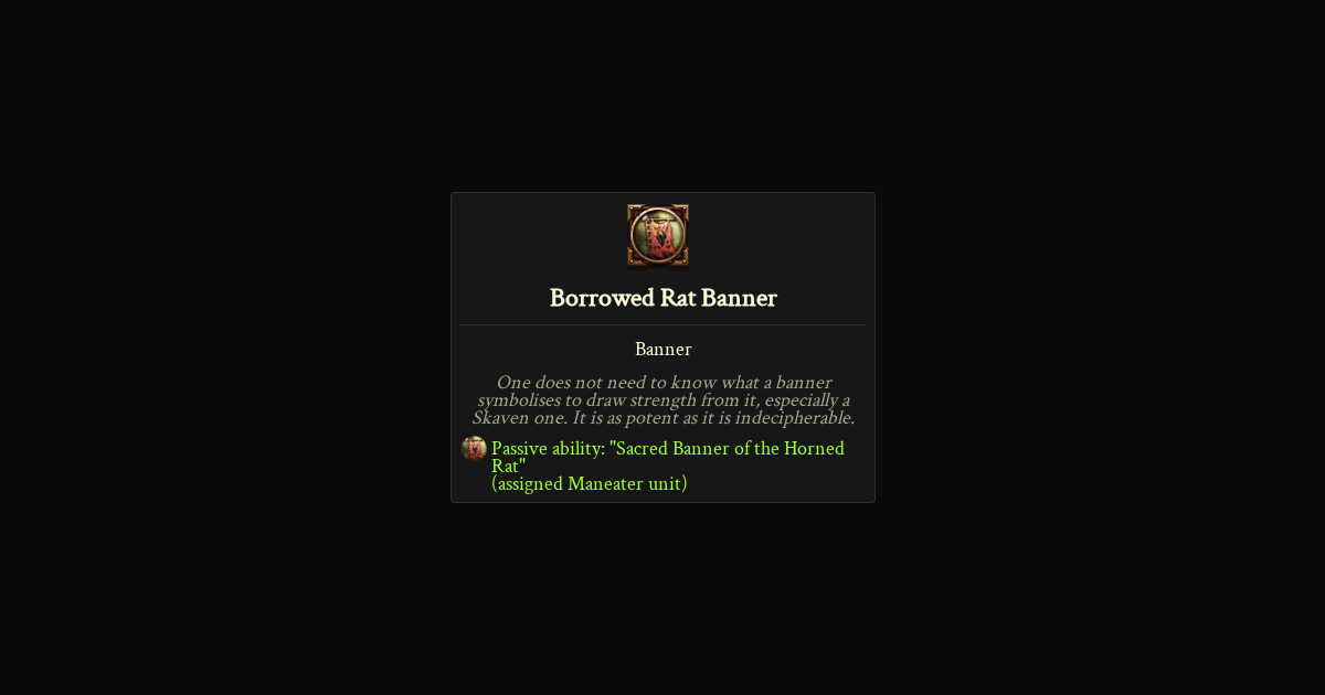 Borrowed Rat Banner | TWDB