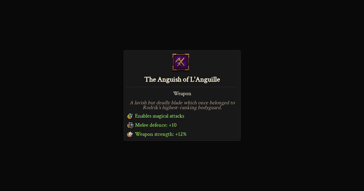 The Anguish of L'Anguille | TWDB