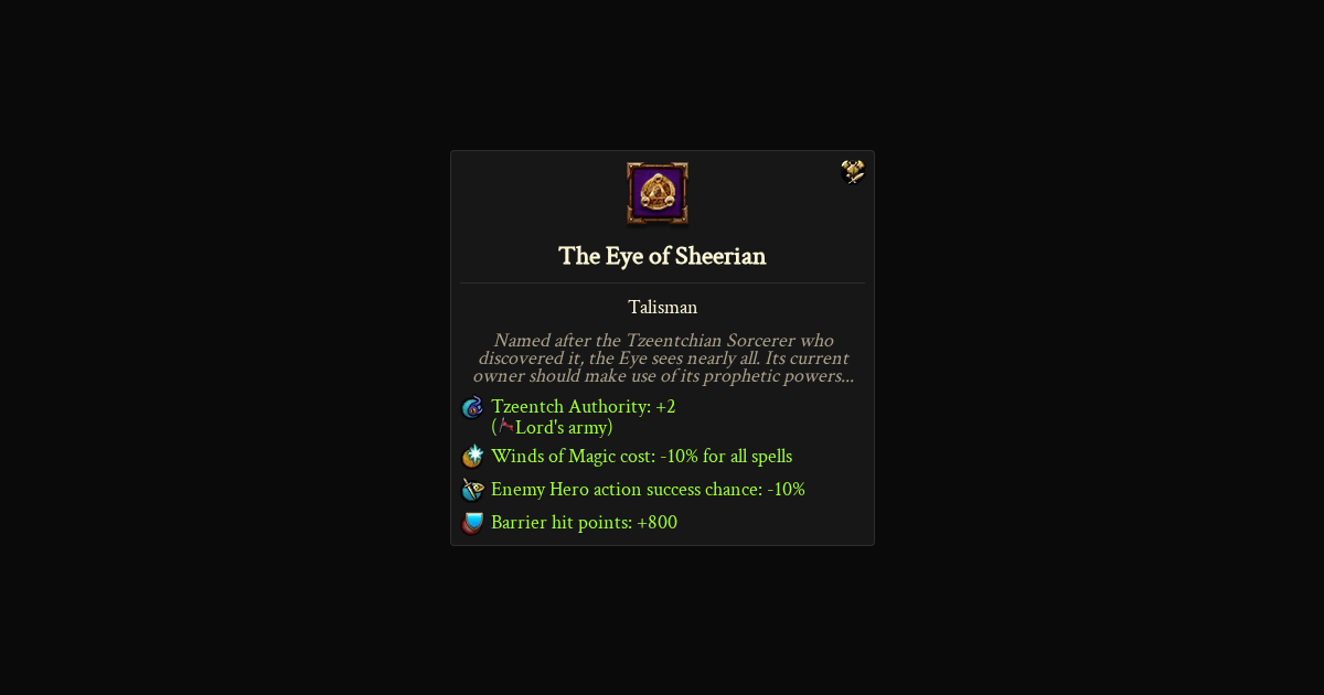 The Eye of Sheerian | TWDB
