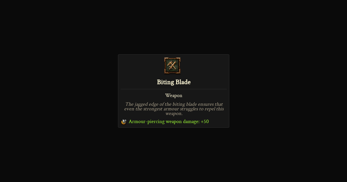Biting Blade | TWDB